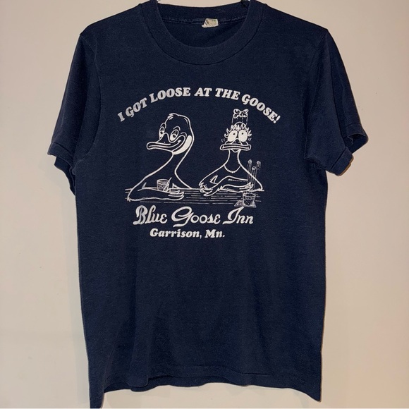 Shirts | Vintage Minnesota 9s Blue Goose Inn I Got Loose At The Goose ...